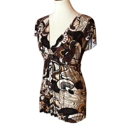 Authentic Original Vintage Style | Tops | Vintage Y2k Earthy Plunging ...